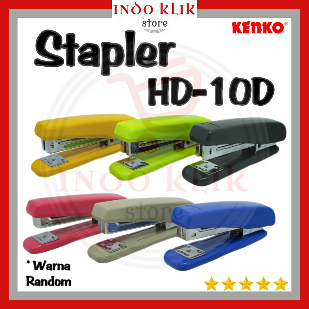 Jual Stapler HD 10D Kenko / Alat Stapler Hecter Kecil HD-10D / Stapler Kertas Tangan HD10D ...