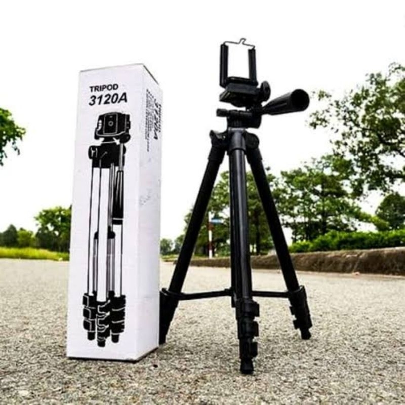 Jual Tripod Universal 3120A / Tripod Kamera dan Handphone 3120 / Tripod ...