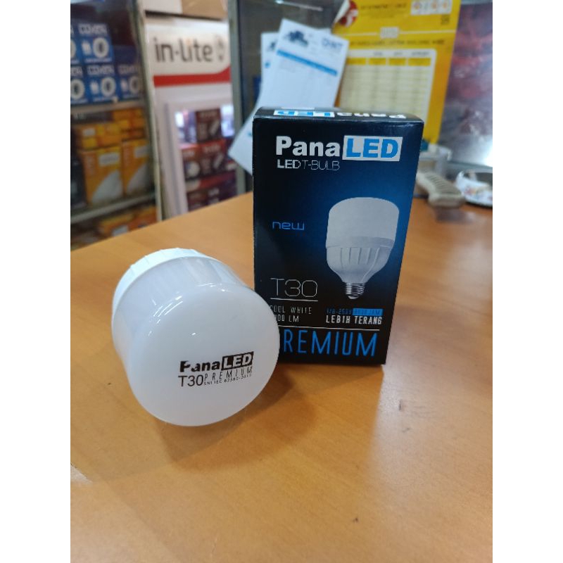Jual Lampu LED T Bulb 30W 30 watt PANALED Premium Putih 6500K Terang ...