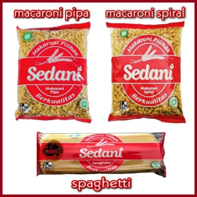 Jual Sedani Spaghetti Mentah / Pasta Spaghetti [1kg] Sedani Pipa ...