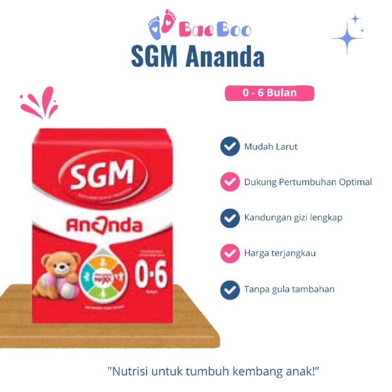 Jual BB - Susu Murah SGM ANANDA Usia 0-6 bulan | Shopee Indonesia