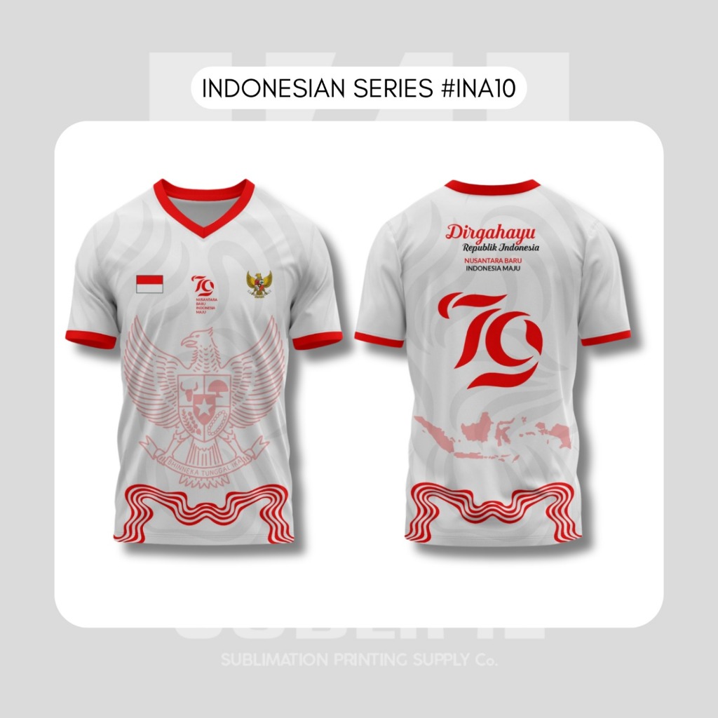 Jual Jersey HUT RI Indonesia Warna Merah Putih Bahan Bebas Pilih Jersey Ultracool atau Jersey ...