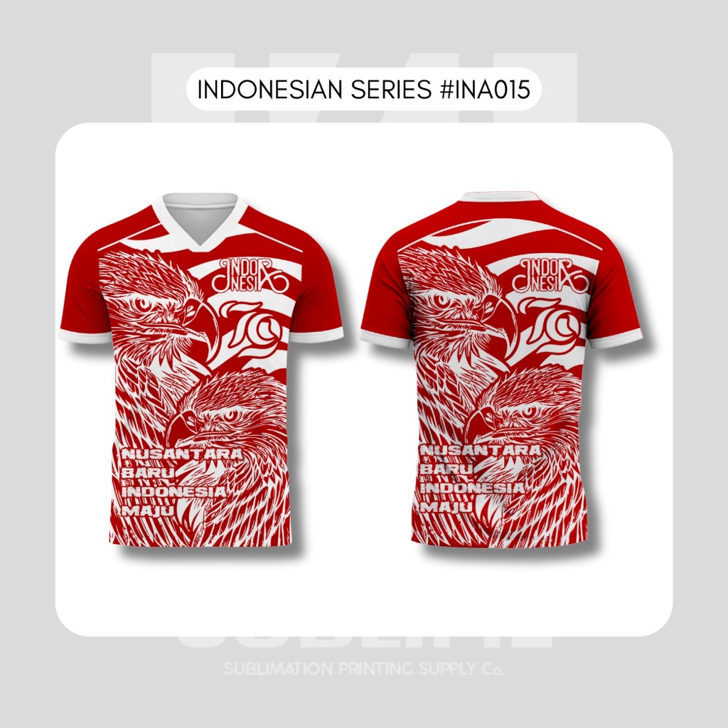 Jual Jersey HUT RI Indonesia Warna Merah Putih Bahan Bebas Pilih Jersey Ultracool atau Jersey ...