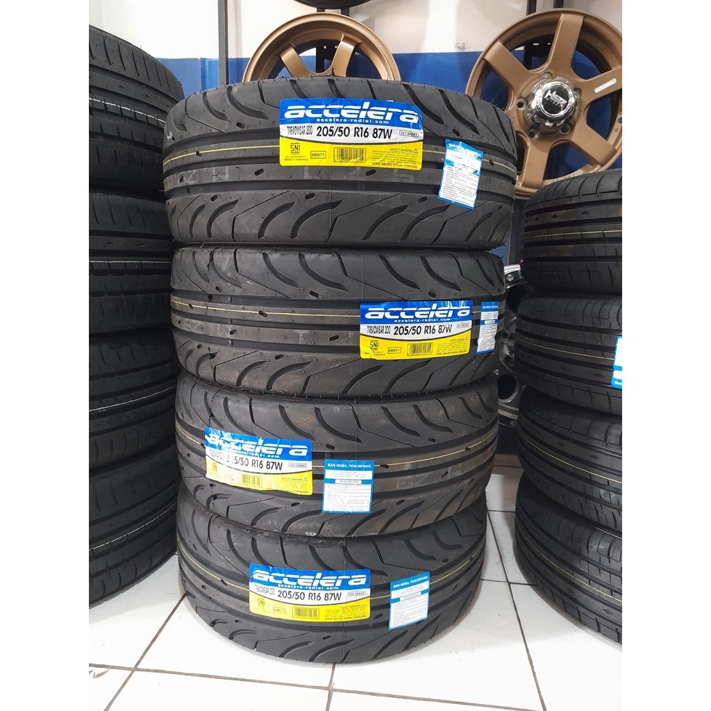 Jual BAN MOBIL MERK ACCEELERA TIPE SEMI SLICK UKURAN 205 50 RING 16 ...