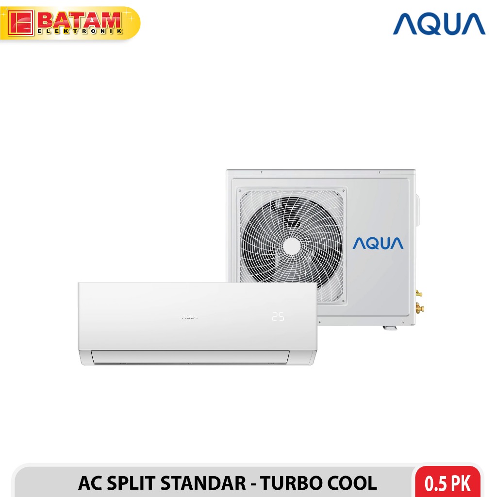 Jual AQUA AC SPLIT STANDAR 1/2 PK TURBO COOL AQA-KCR5FQAL | Shopee Indonesia