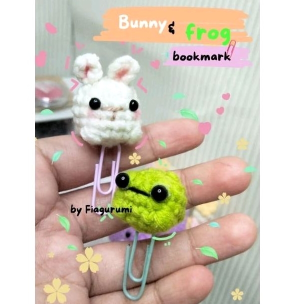 Jual Penanda buku kelinci || penanda buku katak || crochet bookmarks ... Jual Penanda buku kelinci || penanda buku katak || crochet bookmarks ...