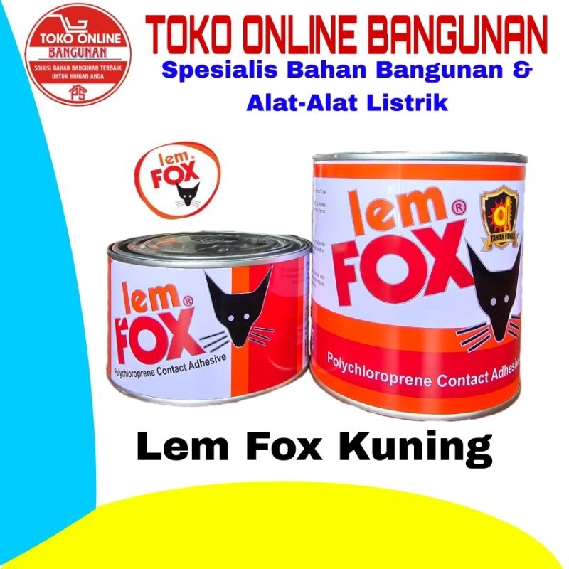 Jual LEM FOX KUNING KALENG/LEM SERBAGUNA | Shopee Indonesia