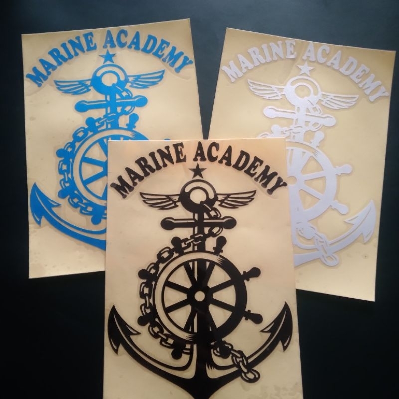 Jual Sticker JANGKAR MARINE ACADEMY UKURAN 17X12CM | Shopee Indonesia