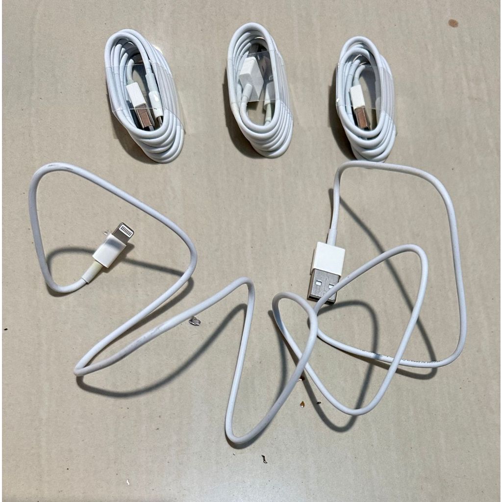 Jual KABEL CAS HEADSET TWS USB LIGHTING LIGHTNING EARBUDS 150CM KABEL ...