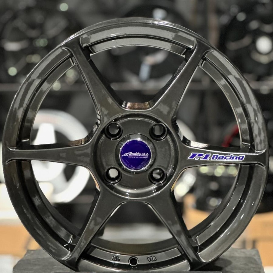Jual velg racing r15 P1 RACING lebar 6,5 et 42 velg mobil ring 15 brio ...