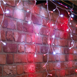 Jual Lampu Tirai Rumbai Aesthetic merah putih / Lampu Hias Tirai Rumbai ...