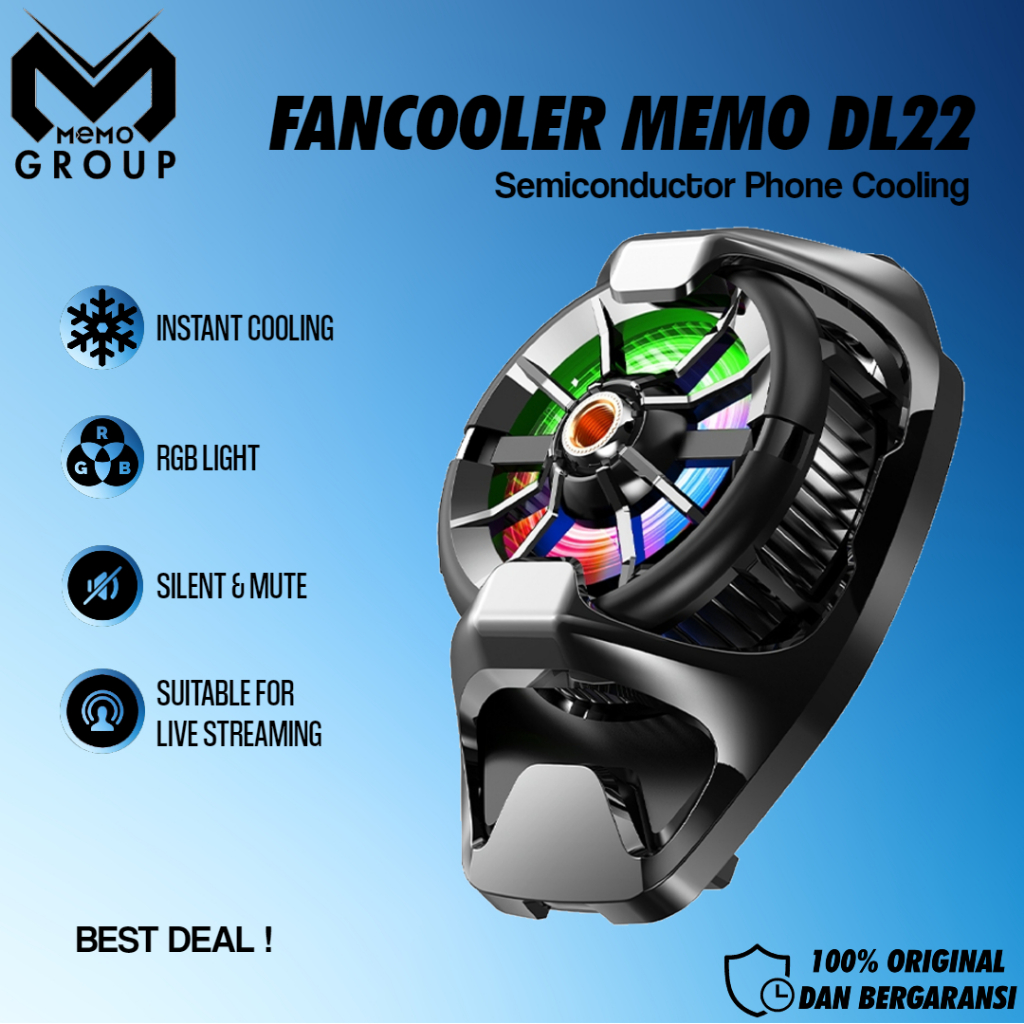 Jual MEMO DL22 LIVESTREAMING PHONE COOLER SEMICONDUCTOR PELTIER PENDINGIN HP LIVE FANCOOLER ...