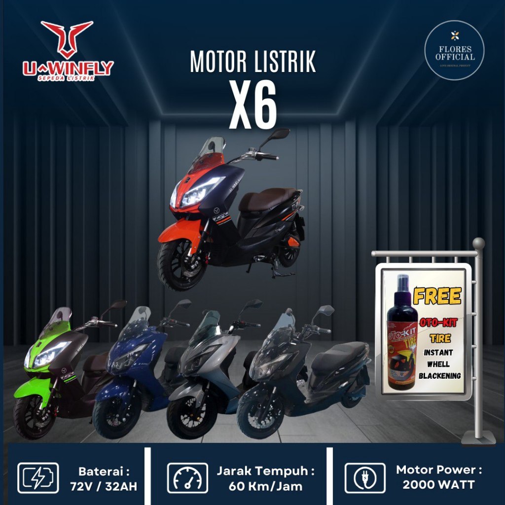 Jual New MOTOR LISTRIK X6 X 6 UWINFLY INDONESIA | Shopee Indonesia
