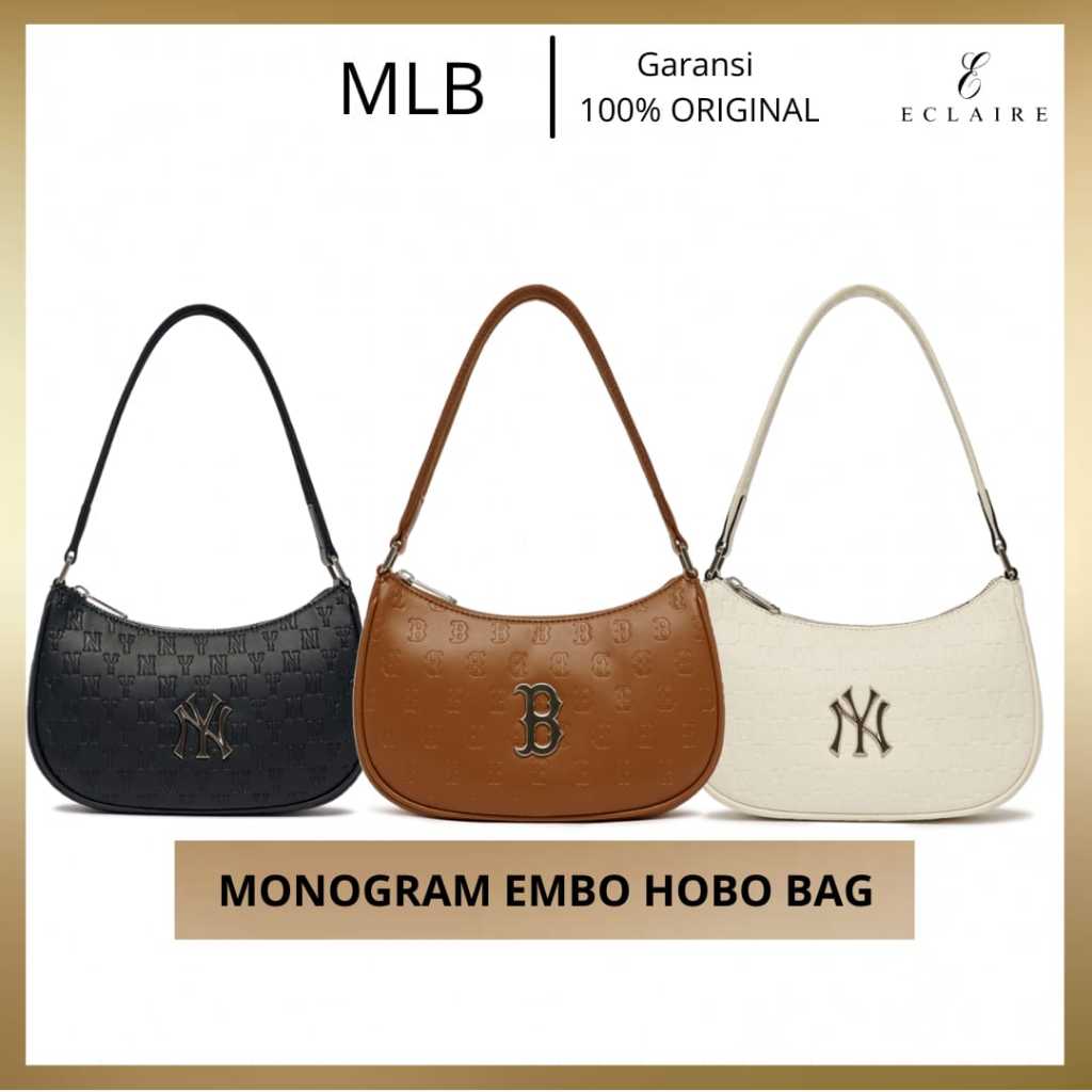 Jual MLB Monogram Embo Hobo Bag | Shopee Indonesia