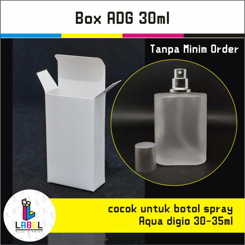 Jual Dus Kemasan / Box Parfum Botol AquaDGio ADG 30ml POLOS bahan ivory ...