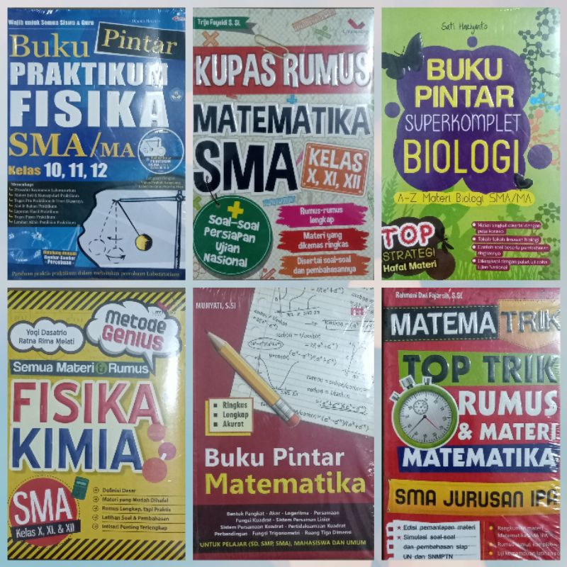Jual Buku pendidikan SMA rumus & materi matematika.buku pintar ...
