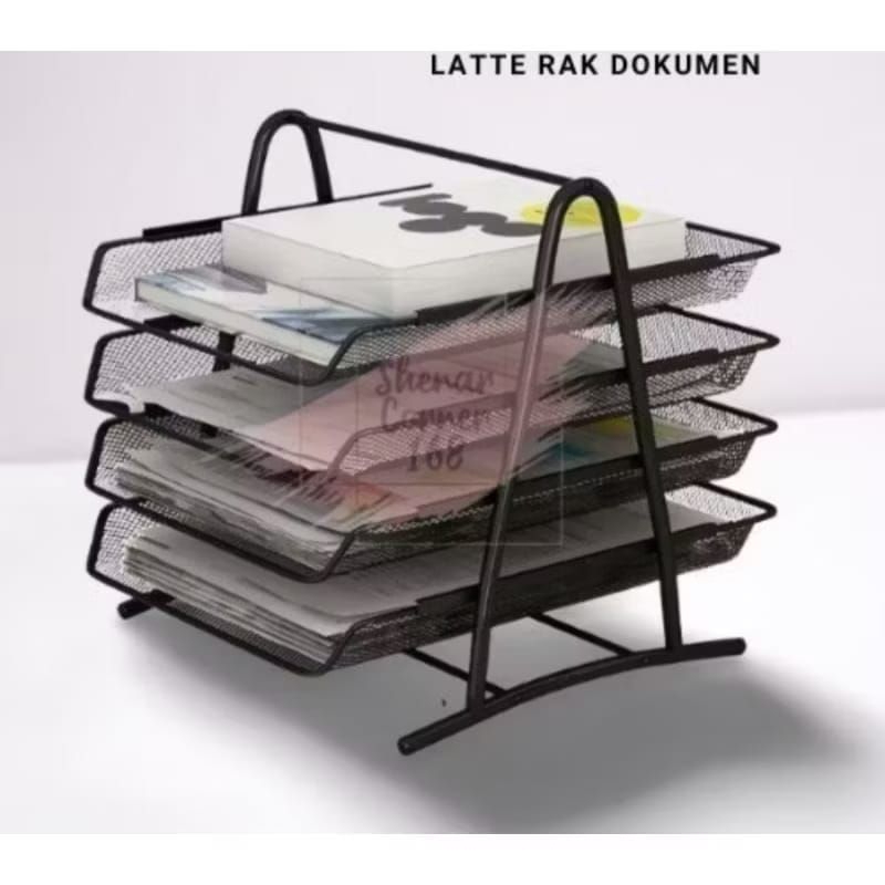 Jual Rak dokumen besi rak buku 4 susun 4 tier | Shopee Indonesia