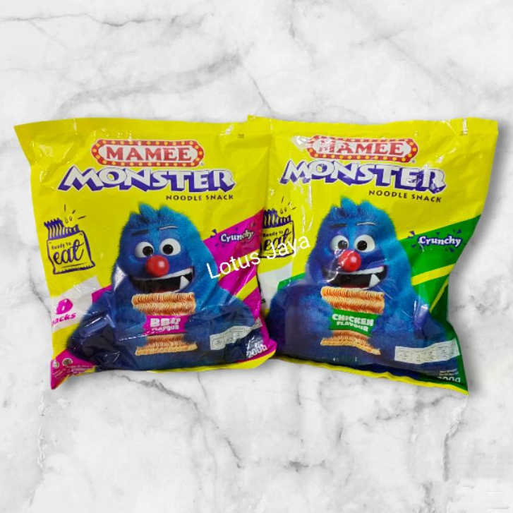 Jual Mamee Monster Noddle Snack Chicken Flavour / BBQ Flavour 200gr ...
