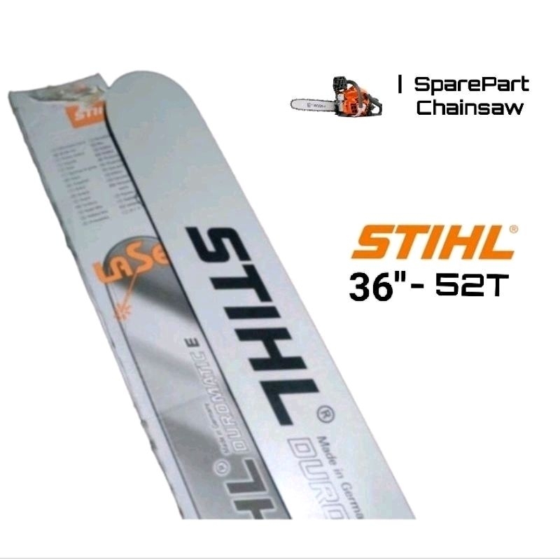 Jual Guide Bar 36inch Senso/Chainsaw 070 MS-720 STIHL ORIGINAL ( 90cm ) | Shopee Indonesia