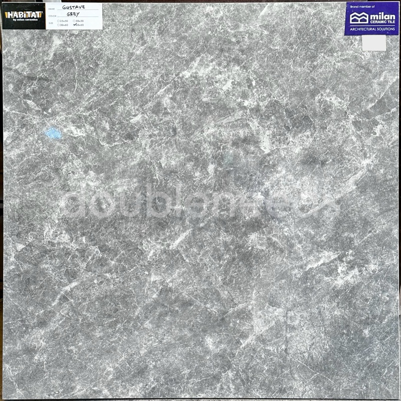 Jual KERAMIK LANTAI HABITAT CHARLES GREY 60x60 / KERAMIK LANTAI MOTIF ...