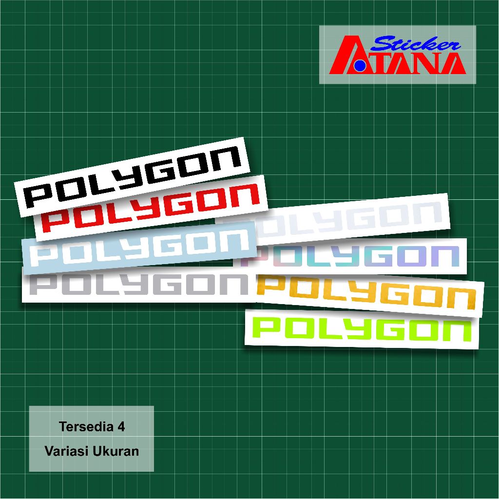 Jual Stiker Cutting Polygon Emblem Logo Sepeda Bikes Bike To Work B2W ...