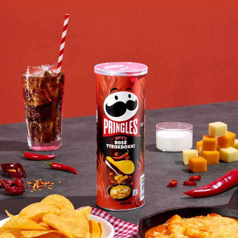Jual Pringles Spicy Rose Tteokbokki Potato Chips Korea USA | Shopee ...