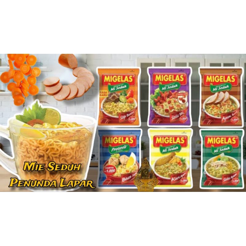 Jual MiGelas Goreng&Kuah All varian rasa, 1 renceng isi 15 pcs | Shopee ...