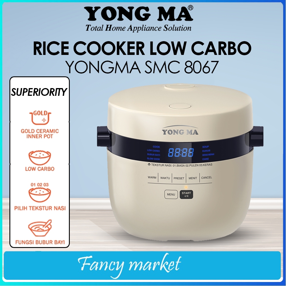 Jual NEW RICE COOKER LOW CARBO NASI LEBIH SEHAT YONGMA SMC 8067 - 2 ...