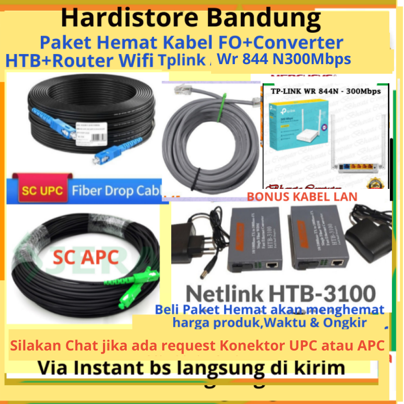 Jual Kabel Fiber Optik Dropcore FTTH Kabel FO Precon 350 meter Bundling ...