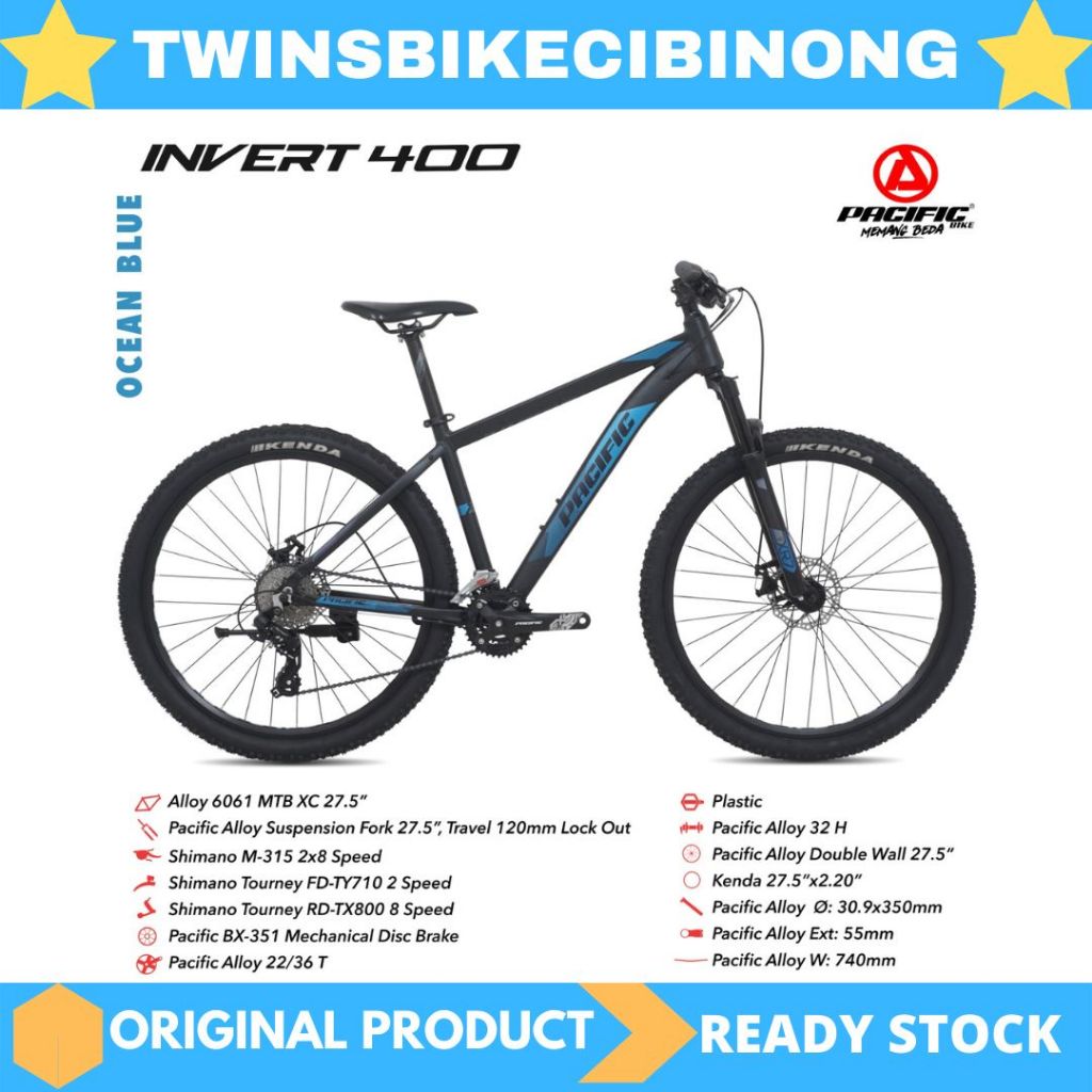 Jual Sepeda Gunung MTB 27,5 Pacific INVERT 400 | Shopee Indonesia