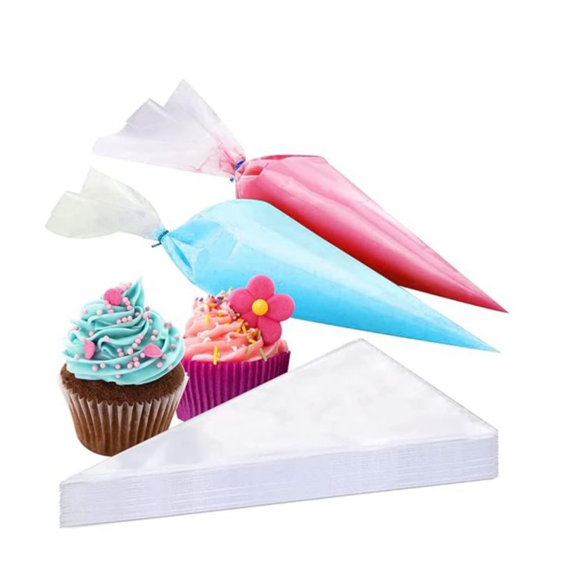 Jual piping bag/plastik buttercream/plastik segitiga isi 10pcs/100pcs ...