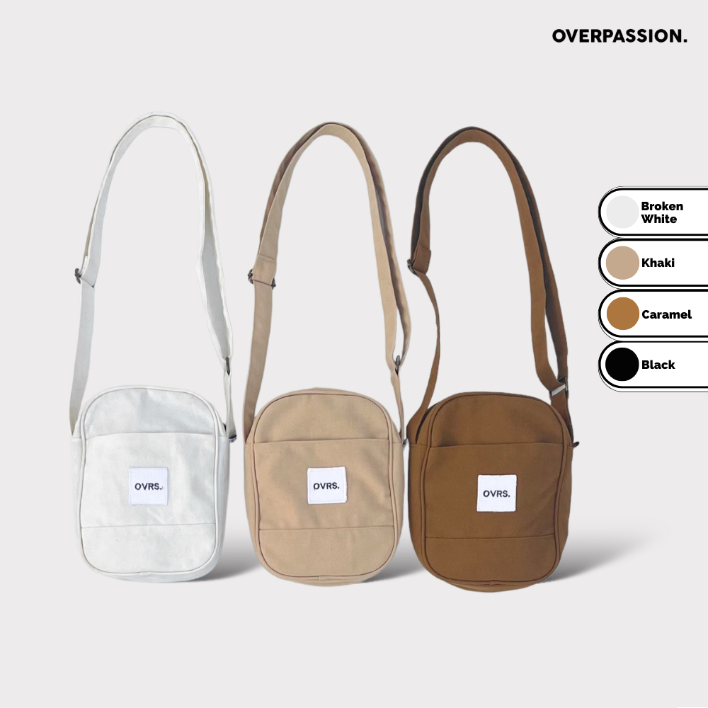 Jual sling bag mini tas selempang canvas kecil pria dan Wanita unisex ...