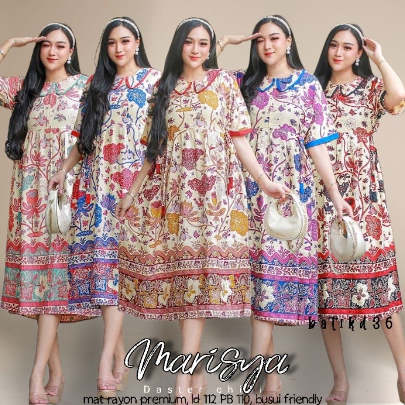 Jual Jessa Daster motif bunga kekinian / daster chibi rayon premium ...