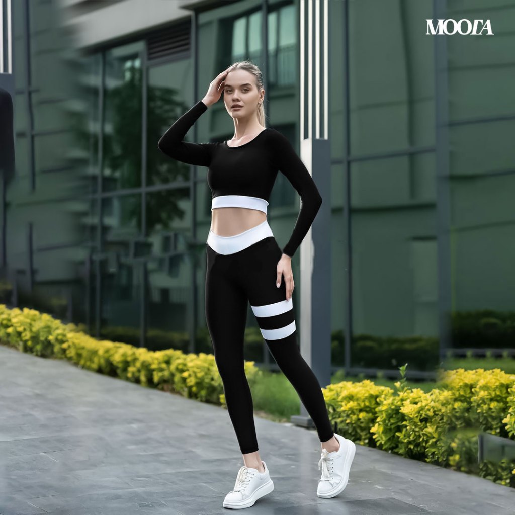 Jual MOOTA Florence Setelan Baju Olahraga Wanita Pakaian Senam Aerobic ...