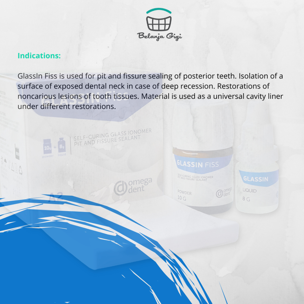 Jual Glass Ionomer PIT AND FISSURE SEALANT FISSURED Omegadent GLASSIN ...