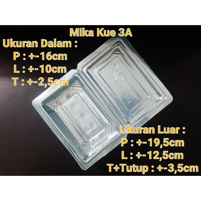 Jual MIKA PLASTIK UK TX-3A KEMASAN MAKANAN PLASTIK ( 1 PACK 100PCS ...