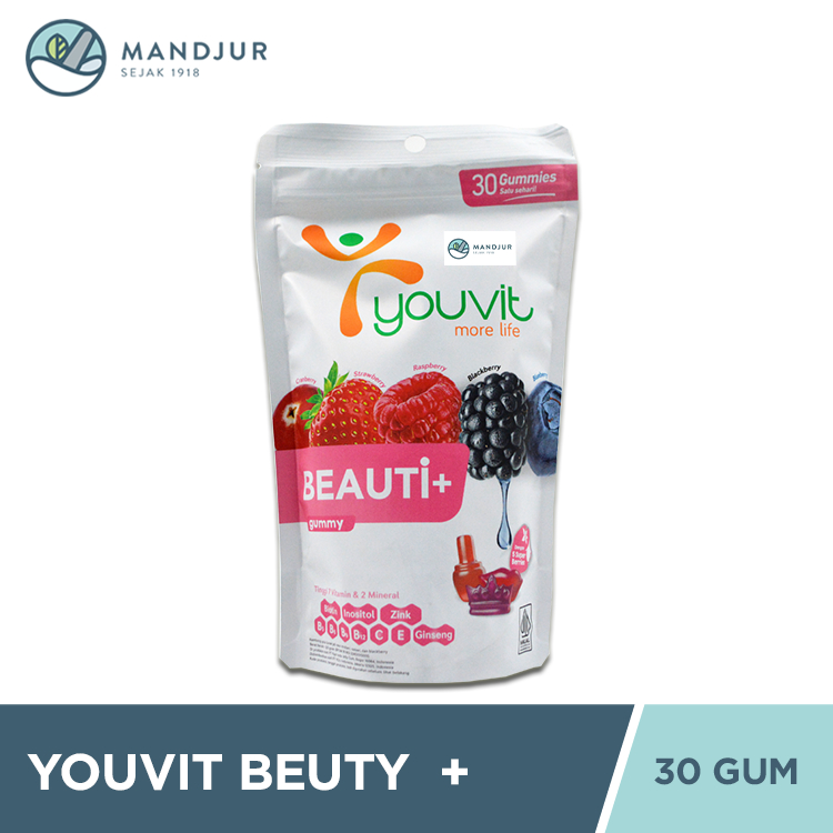 Jual Youvit Beauty+ 30 Gummies - Multivitamin Kesehatan Kulit Kuku dan ...
