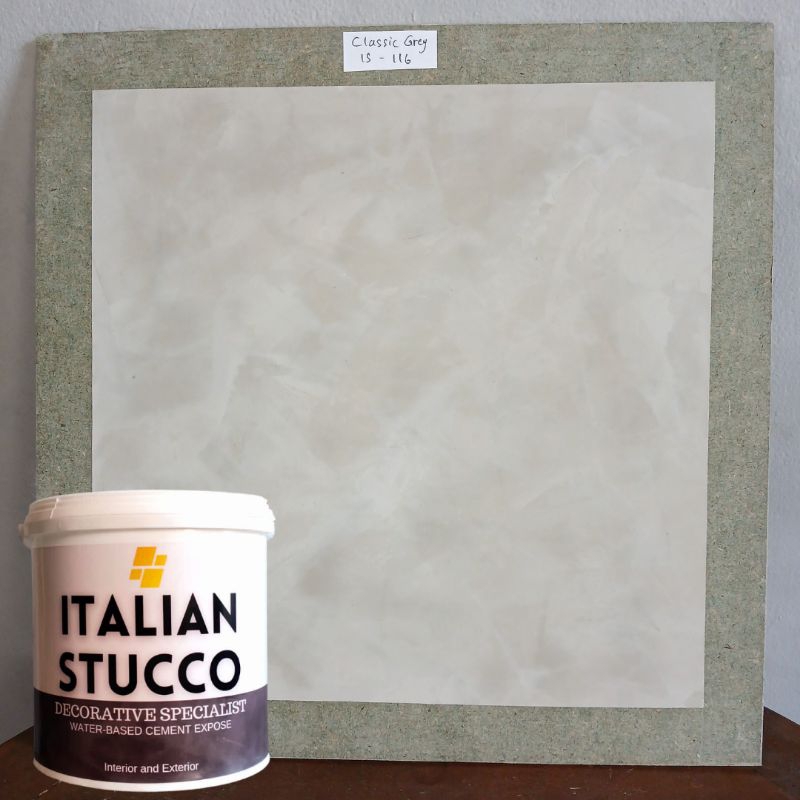 Jual Italian stucco paint - cat motif semen ekspos - classic grey - 5kg ...