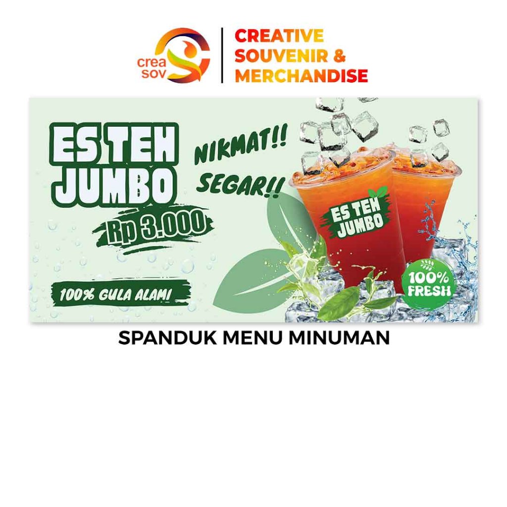 Jual Creasov, Cetak Spanduk minuman, Spanduk Menu Minuman, Spanduk ...