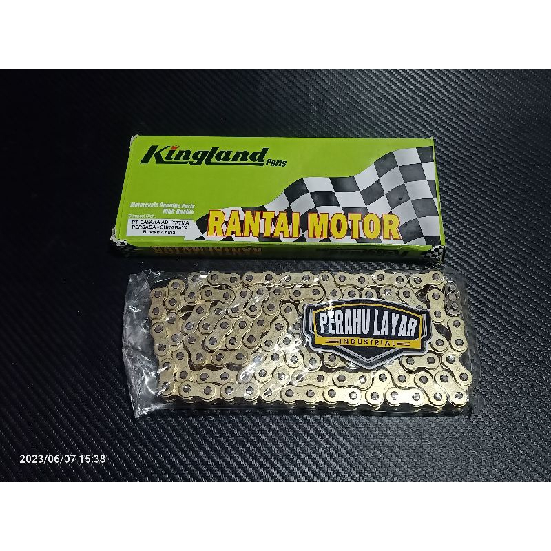 Jual RANTAI RANTE RODA GOLD 428 H 428H 112 128 EMAS MERK KINGLAND ...