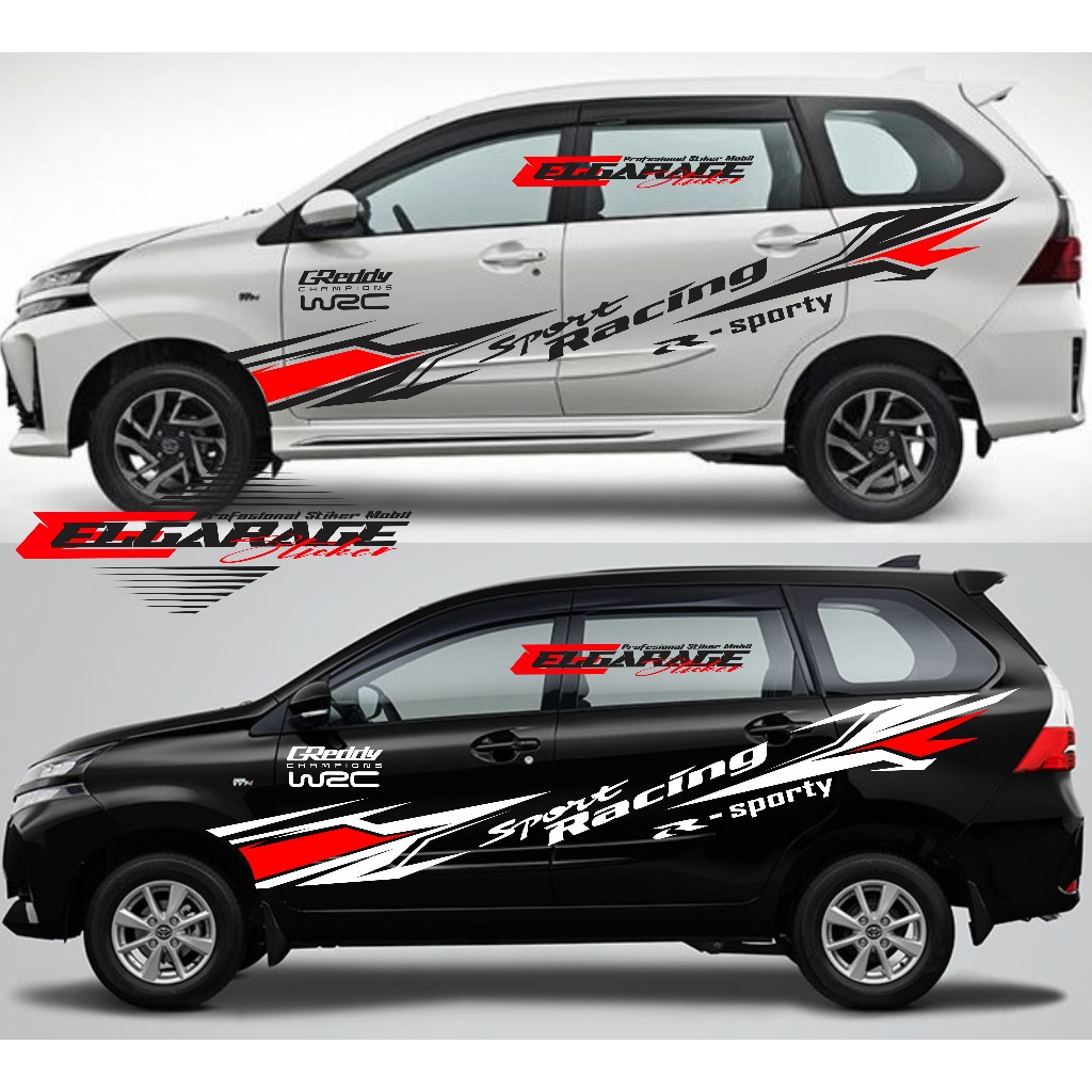 Jual Stiker mobil toyota avanza sticker body samping mobil toyota avnza ...