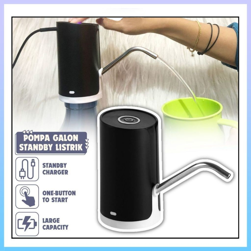 Jual Pompa Galon Elektrik STANDBY CHARGER Colok Listrik Dispenser LED ...