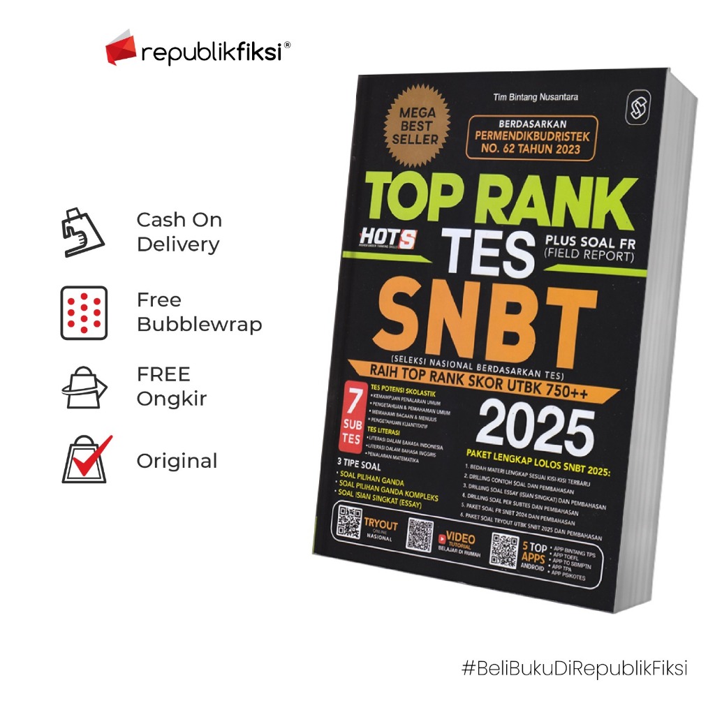 Jual Buku Top Rank TES SNBT 2025 - Sarang Baca | Shopee Indonesia