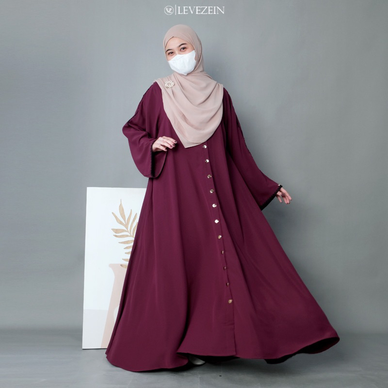 Jual Raudhah Abaya Syari bahan sophia by Levezein (Gamis Haji dan Umroh) | Shopee Indonesia