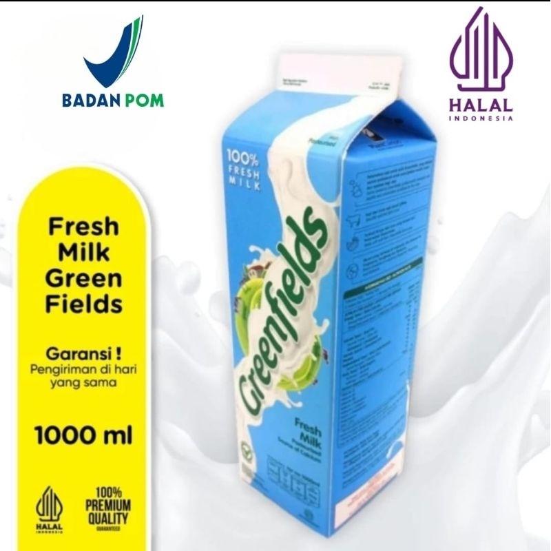 Jual Greenfields fresh milk 1 Liter | Shopee Indonesia