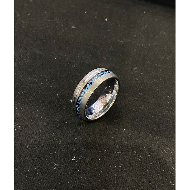 Jual Nine Worlds Ring Tungsten blue turquoise NW-00457 | Shopee Indonesia
