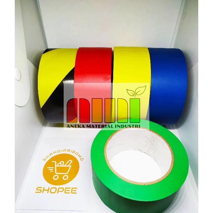 Jual KP8 LAKBAN LANTAI VINYL VYNIL POLICE TAPE FLOOR MARKING SIZE 48MM x 33M 2 INCH SETARA 3M ...