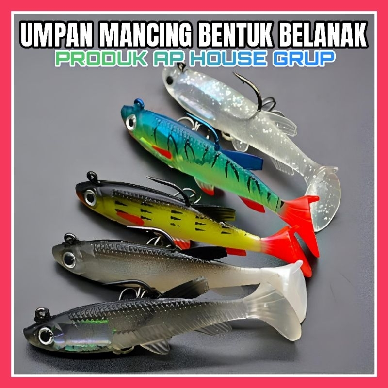 Jual SOFTLURE SILIKON BENTUK《BELANAK》UMPAN MANCING | Shopee Indonesia