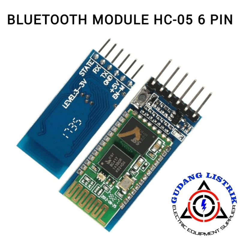 Jual Hc 05 Bluetooth Module Arduino Hc05 6 Pin Shopee Indonesia