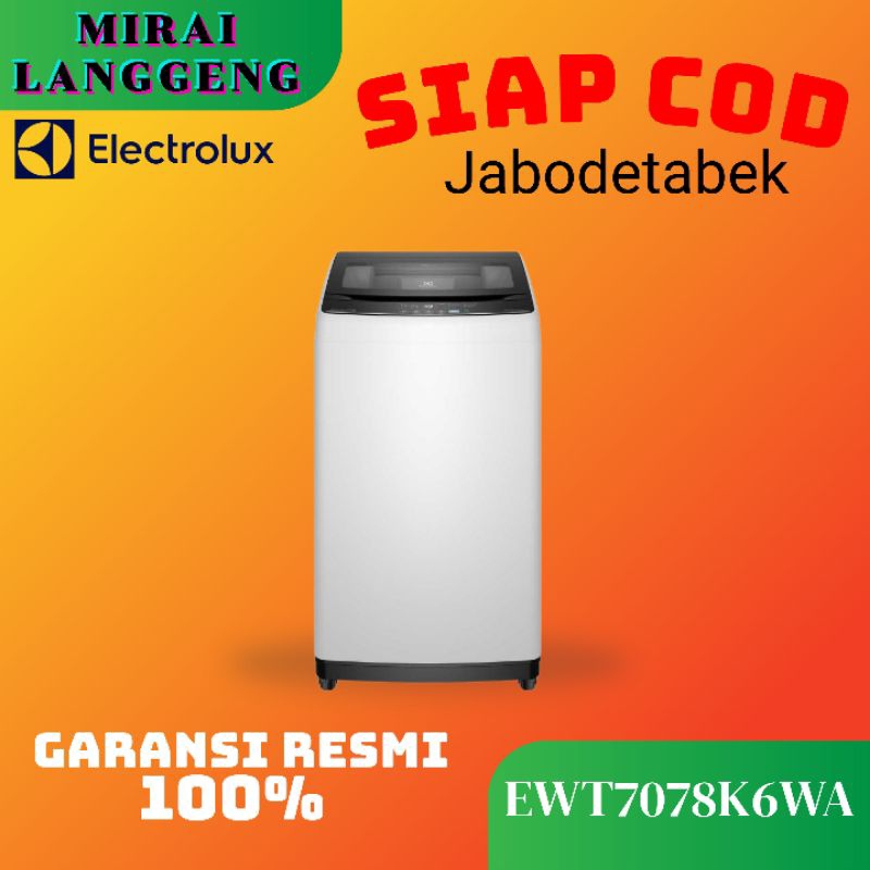 Jual ELECTROLUX MESIN CUCI 1 TABUNG TOP LOAD WASHER 7Kg EWT7078K6WA | Shopee Indonesia